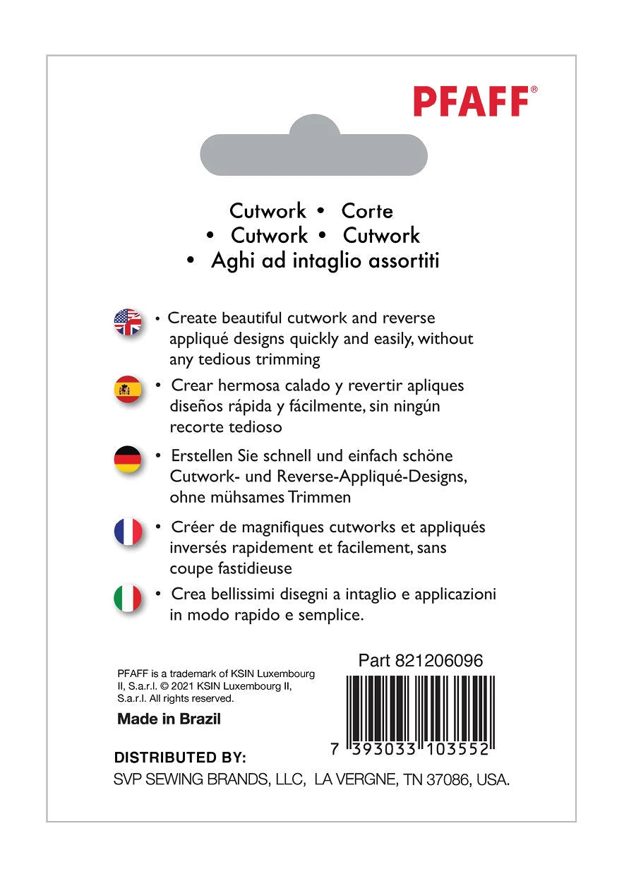 PFAFF® Cutwork Needles Assorted Sizes 4-Pack | SINGER®